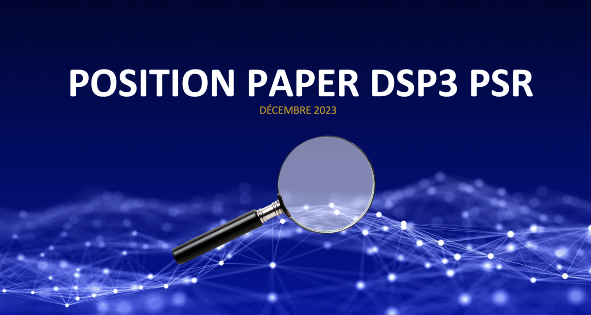 Position Paper « DSP3 PSR » – France payments forum